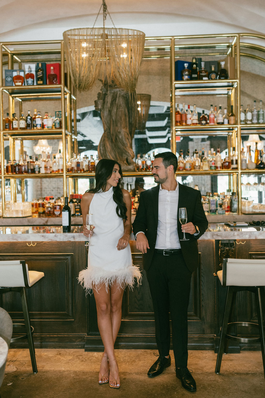 Romantic Engagement Session at Forum Cocktail Bar, GA ...